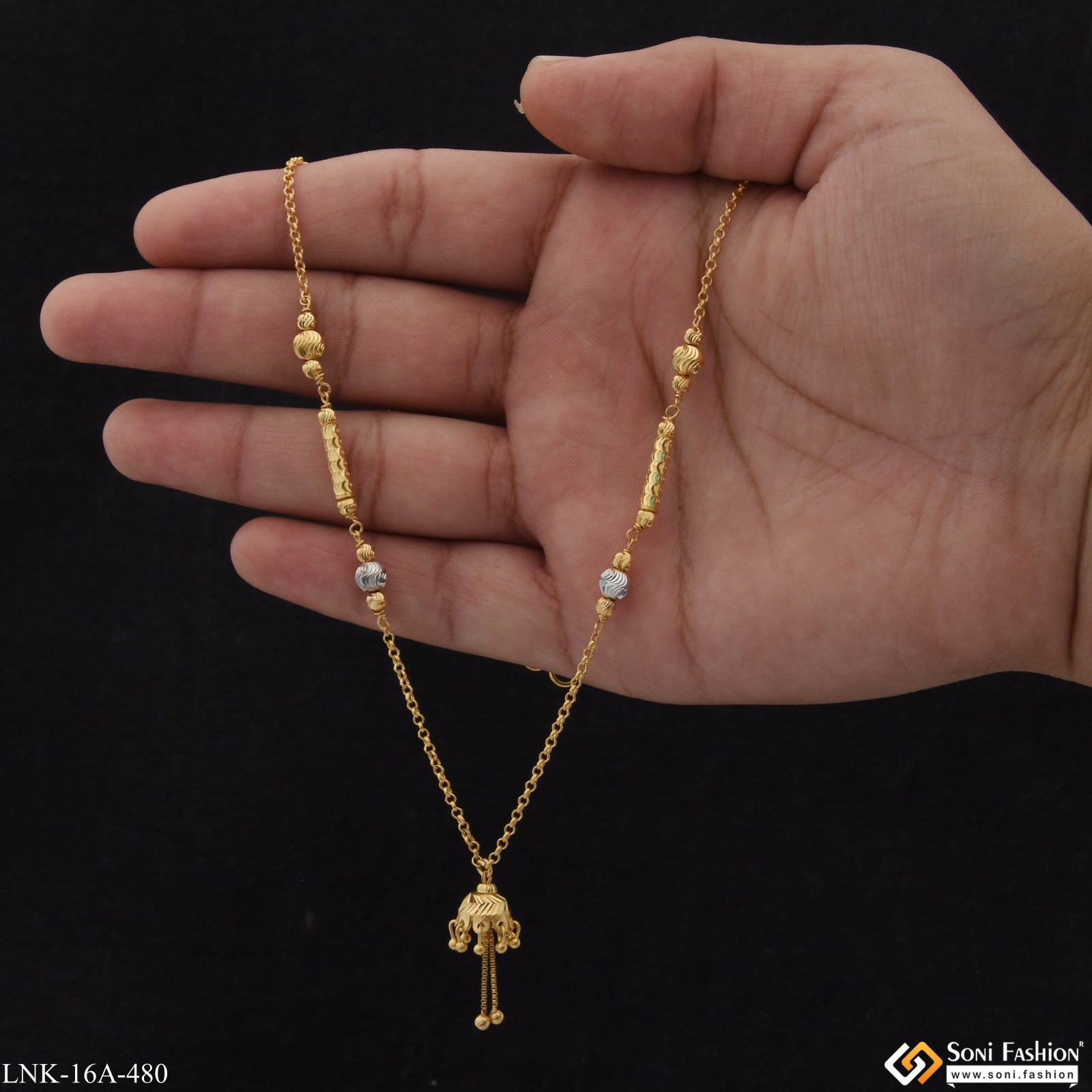 1 Gram Gold Plated Best Stunning Design Gold Plated Necklace for Lady ...