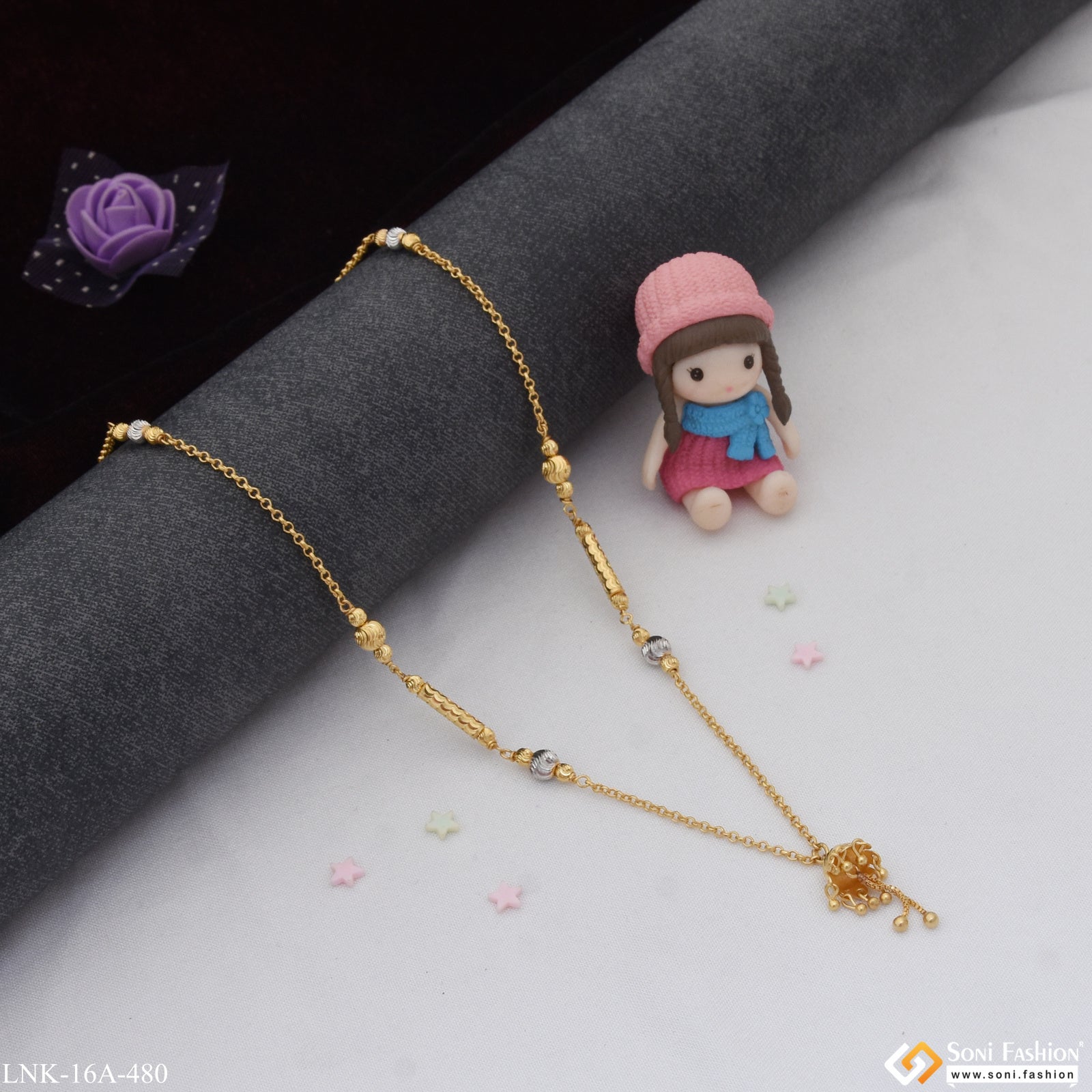 1 Gram Gold Plated Best Stunning Design Gold Plated Necklace for Lady ...