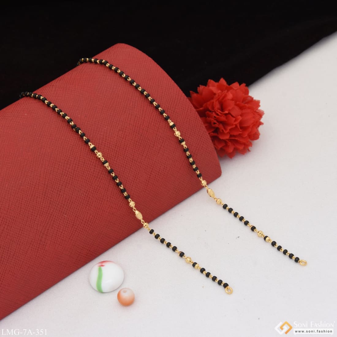 1 Gram Gold Plated Hand-crafted Design Mangalsutra Dori – Soni Fashion®