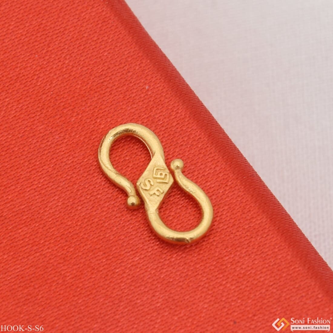 1 Gram Gold Plated S Hook For Chain - Small Size - S6 | 1 Gram Gold ...