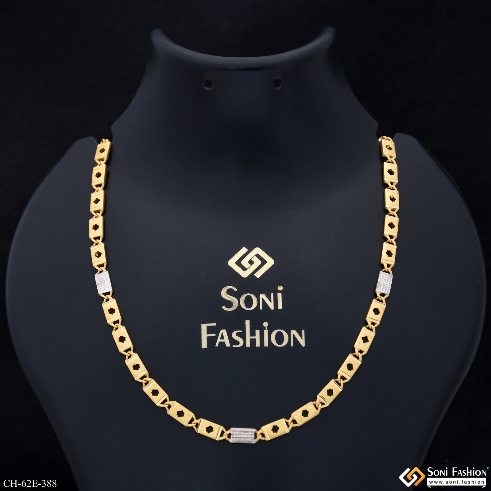 1 Gram Gold Plated Trending Design Nawabi Chain for Men - Style E388 ...