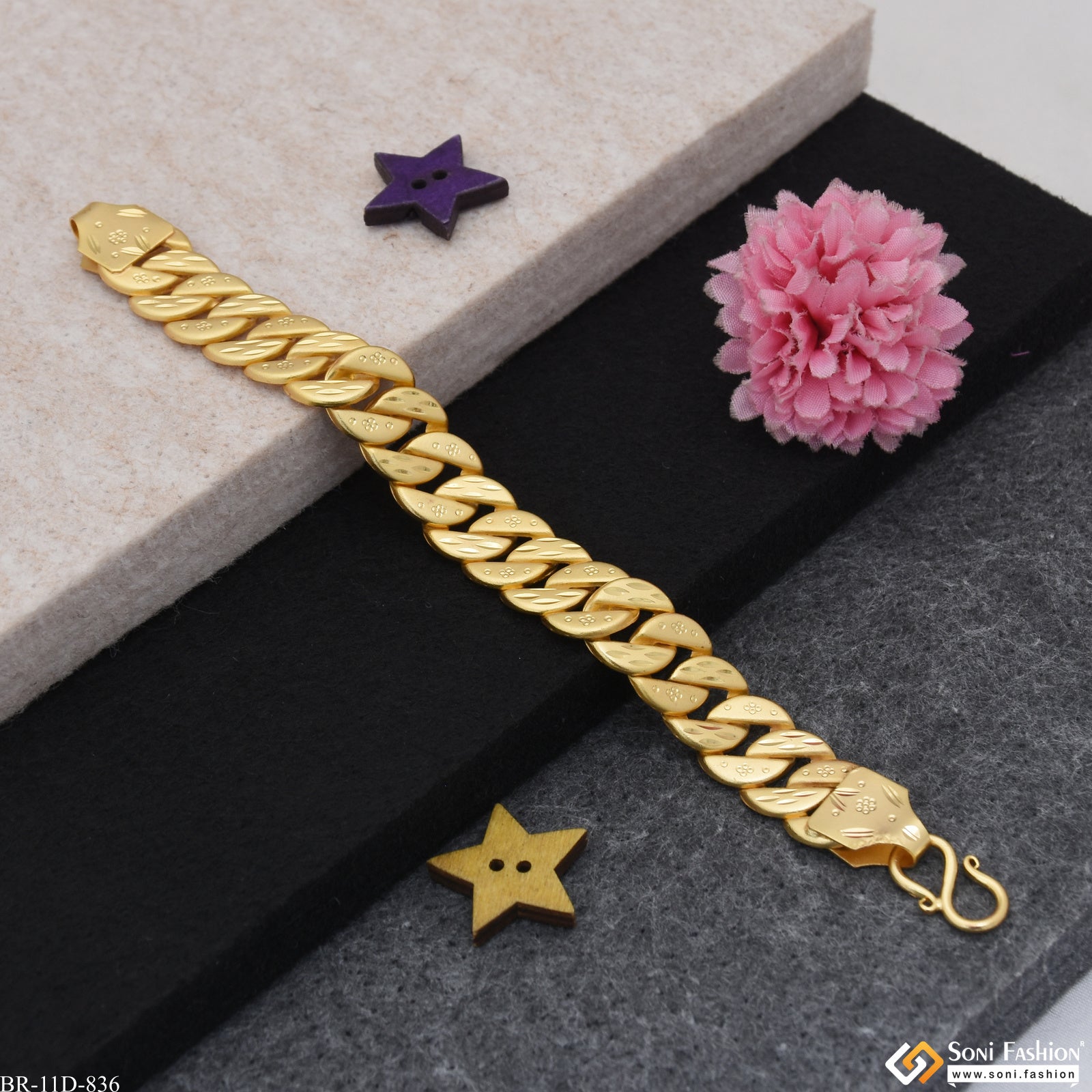 Silver and black ring pattern design with black leather braided – Soni ...