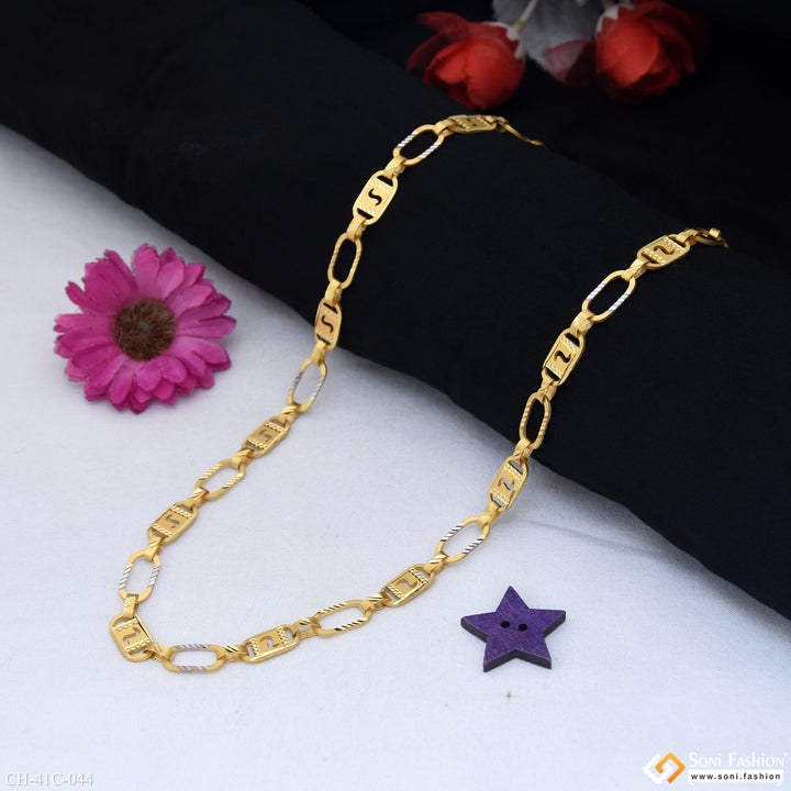 1 Gram Gold Plated S Nawabi Fancy Design High-Quality Chain for Men ...