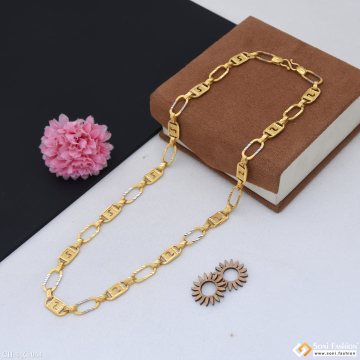 1 Gram Gold Plated S Nawabi Fancy Design High-Quality Chain for Men ...