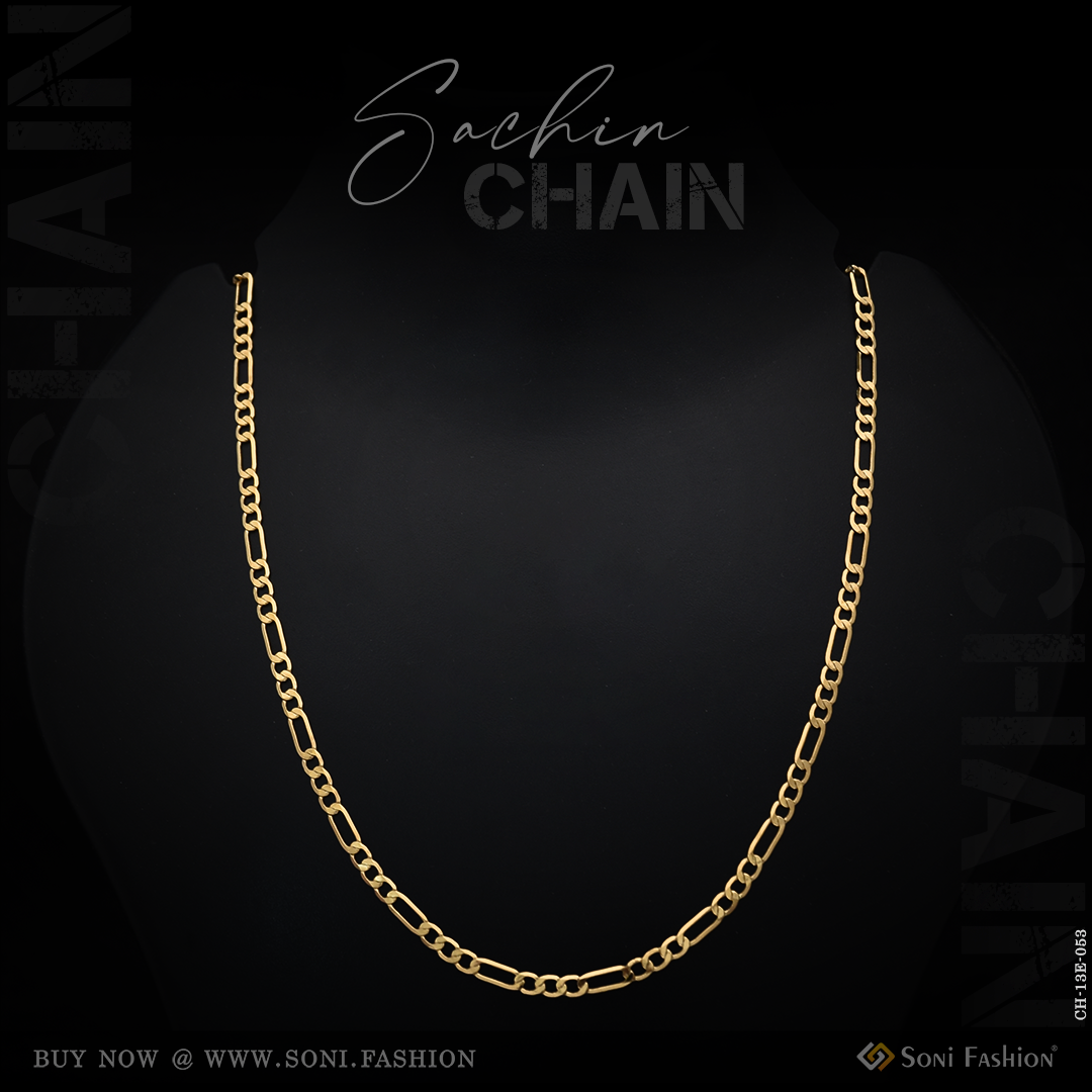 Best Quality 18k Gold Plated Sachin Chain for Men - Style E053 – Soni ...