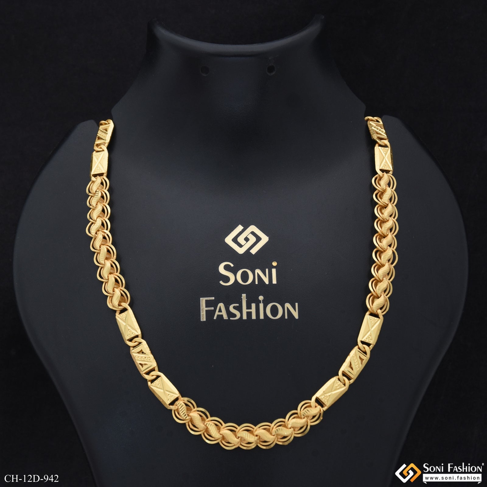 Fabulous Design Gold Plated Kohli Nawabi Chain for Men - Style D942 ...