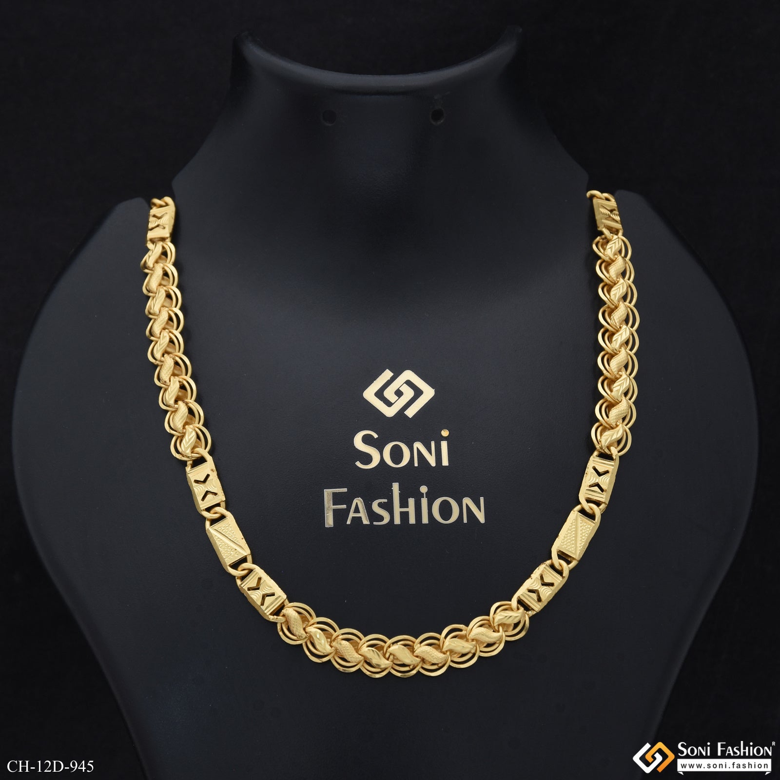 Artisanal Design Gold Plated Kohli Nawabi Chain for Men - Style D945 ...