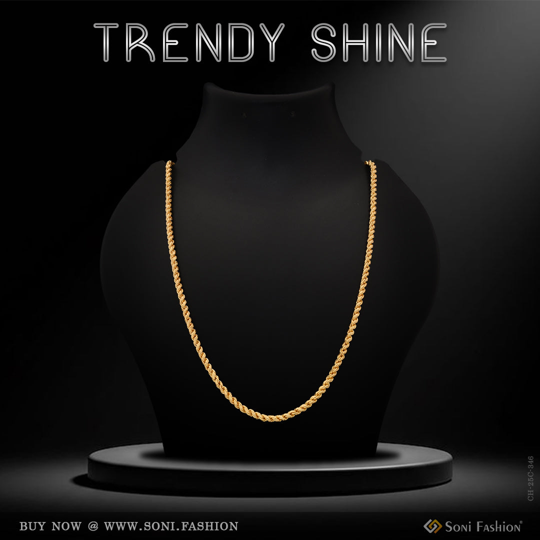 1 gram gold plated funky design cute design best quality chain for men ...