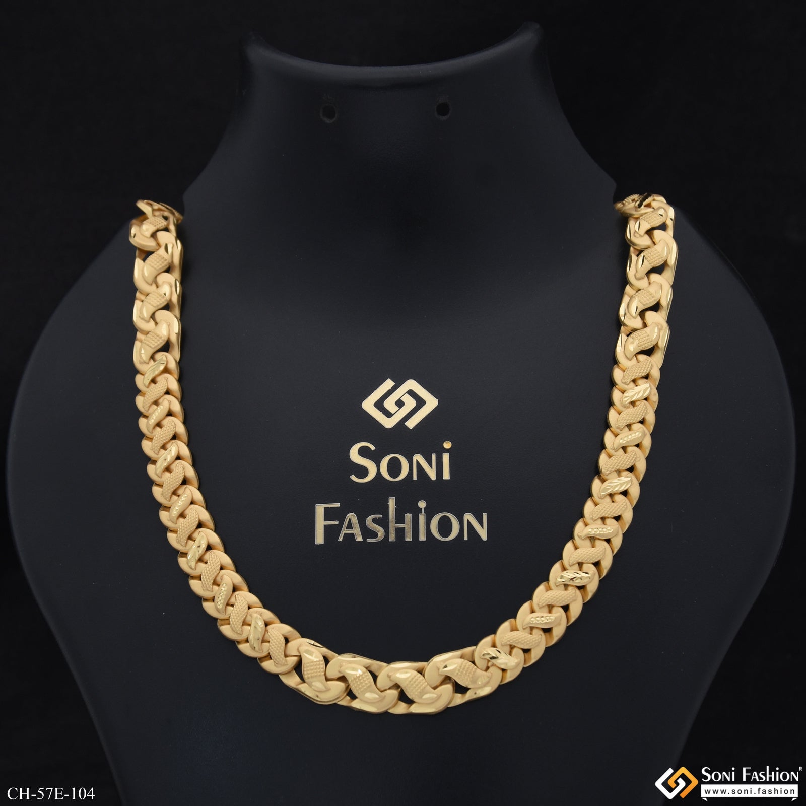 1 Gram Gold Plated Awesome Design Pokal Chain for Men - Style E104 ...