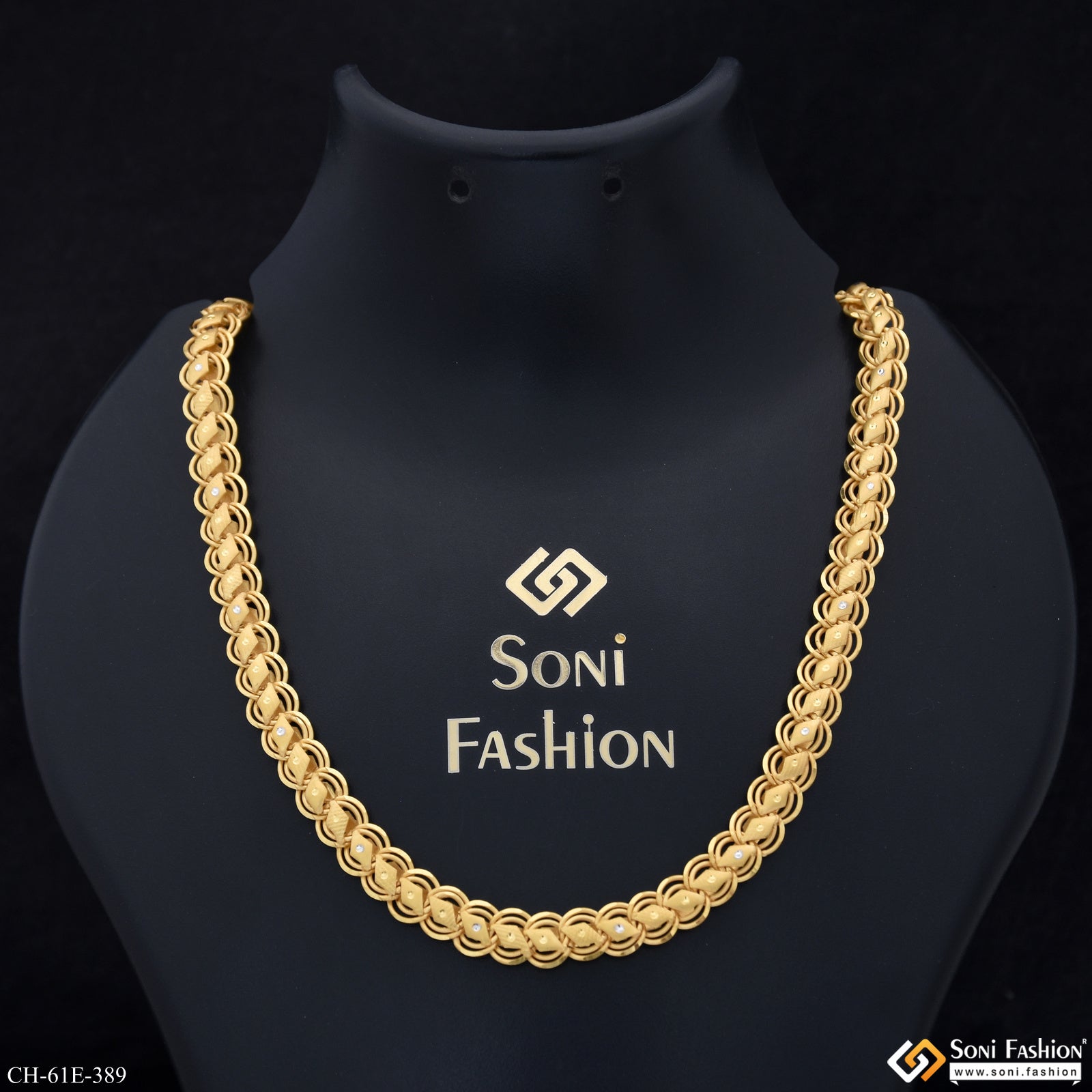 1 Gram Gold Plated Awesome Design Kohli Chain for Men - Style E389 ...