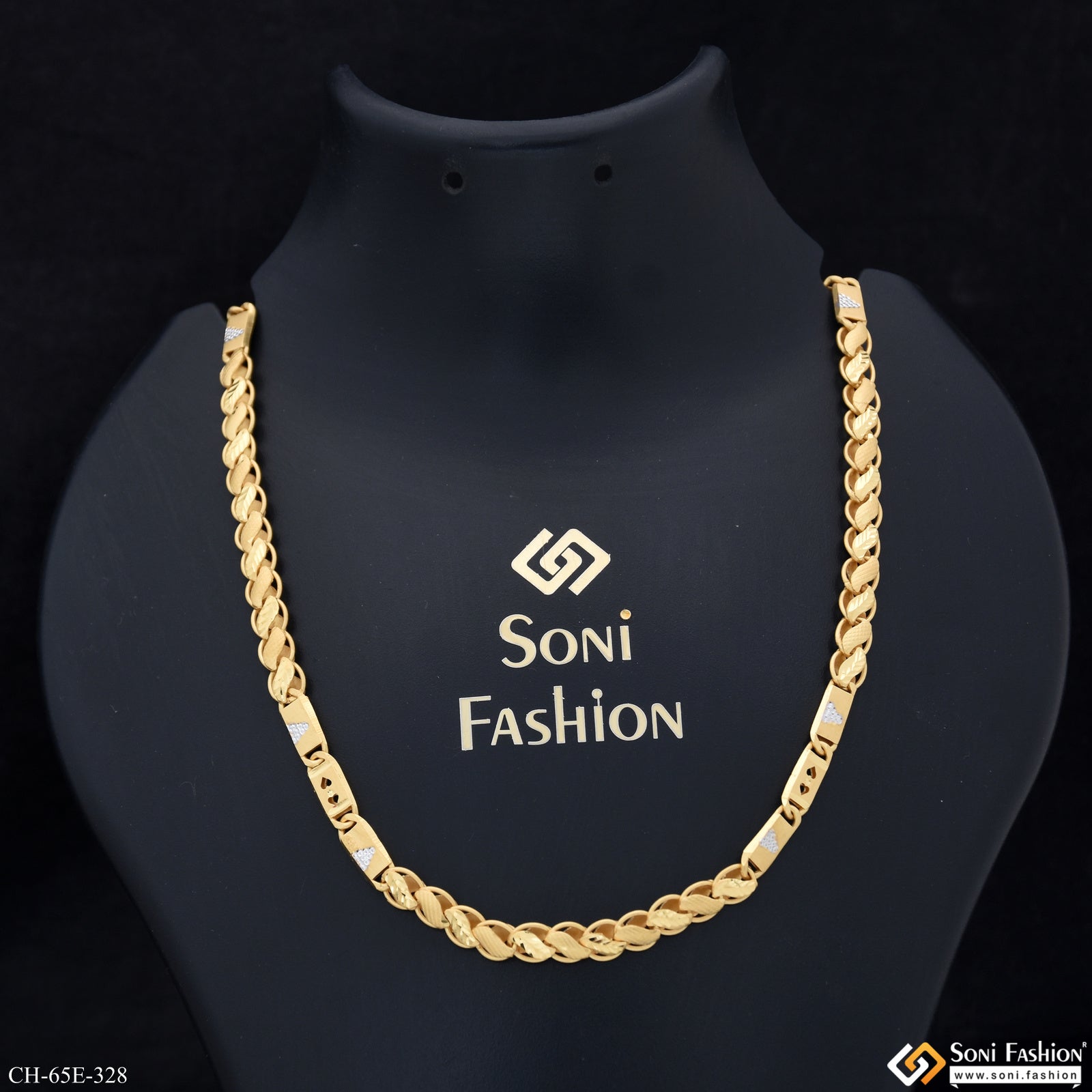 1 Gram Gold Plated Kohli Nawabi Chain for Men - Style E328 – Soni Fashion