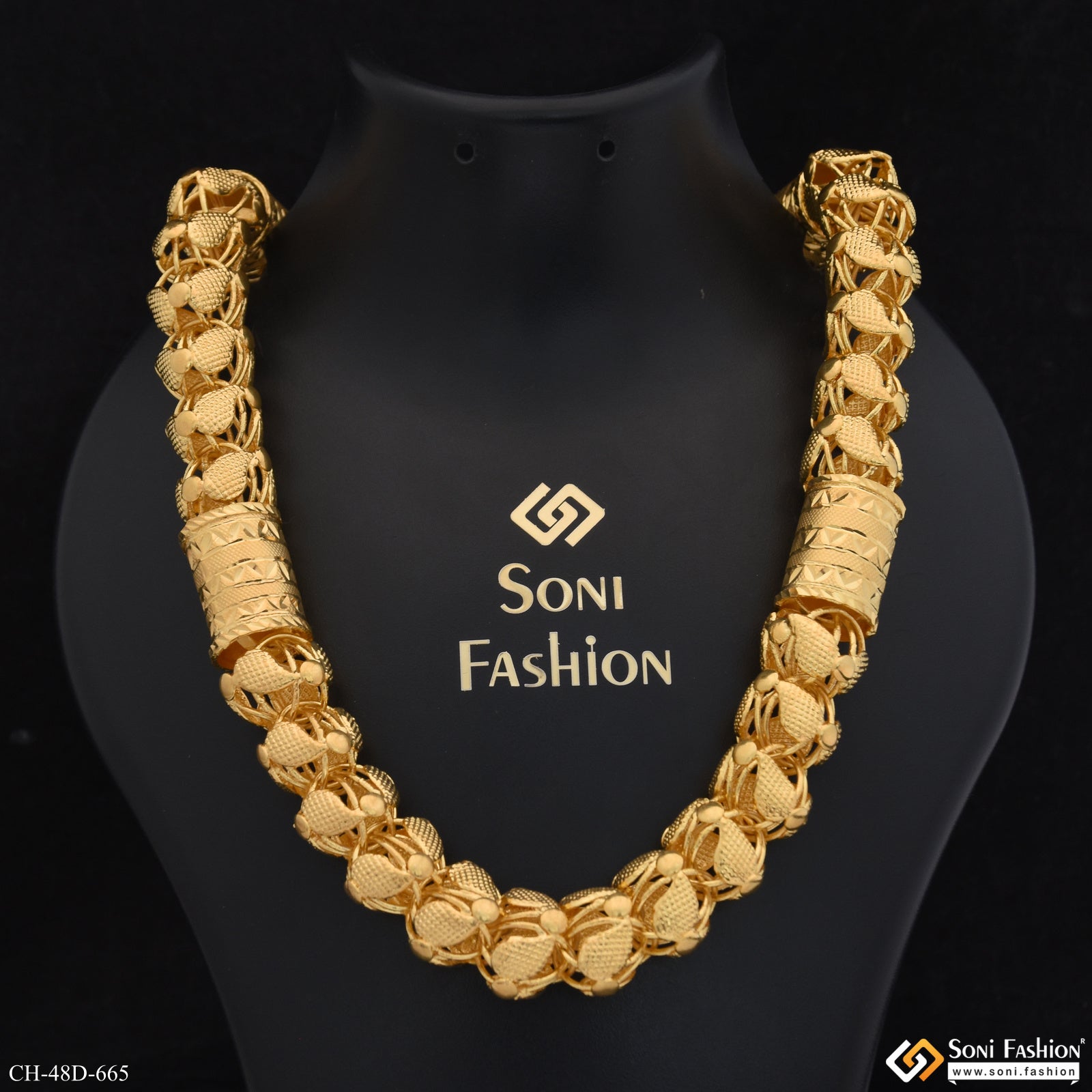 Traditional Design Gold Plated Rajwadi Chain for Men - Style D665 ...