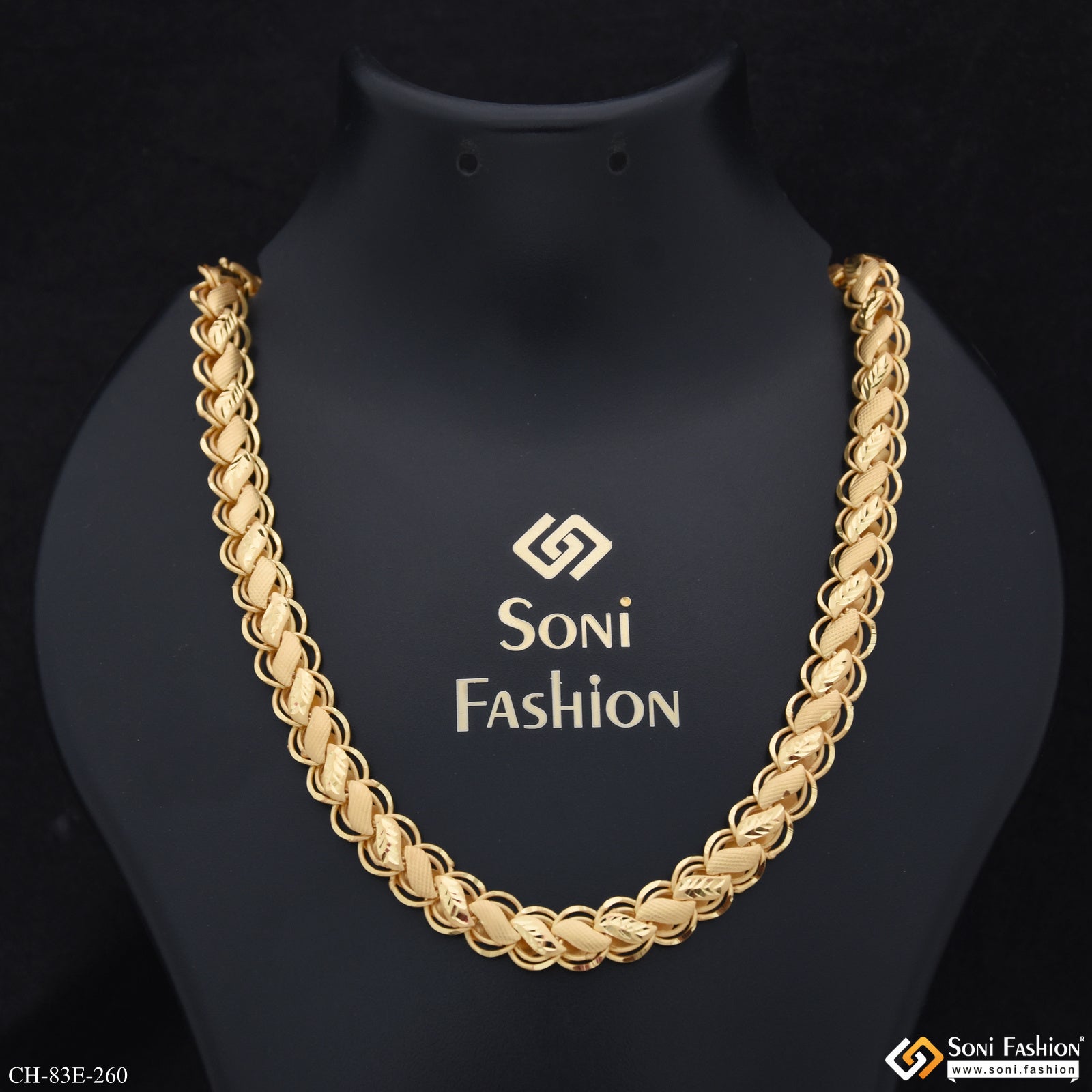 1 Gram Gold Plated Sophisticated Design Kohli Chain for Men - Style E2 ...