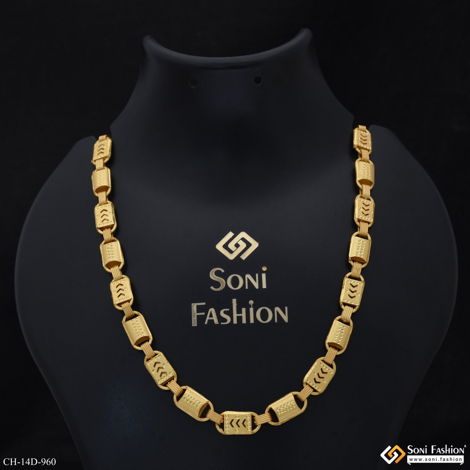 2 In 1 Awesome Design Gold Plated Nawabi Chain for Men - Style D960 ...