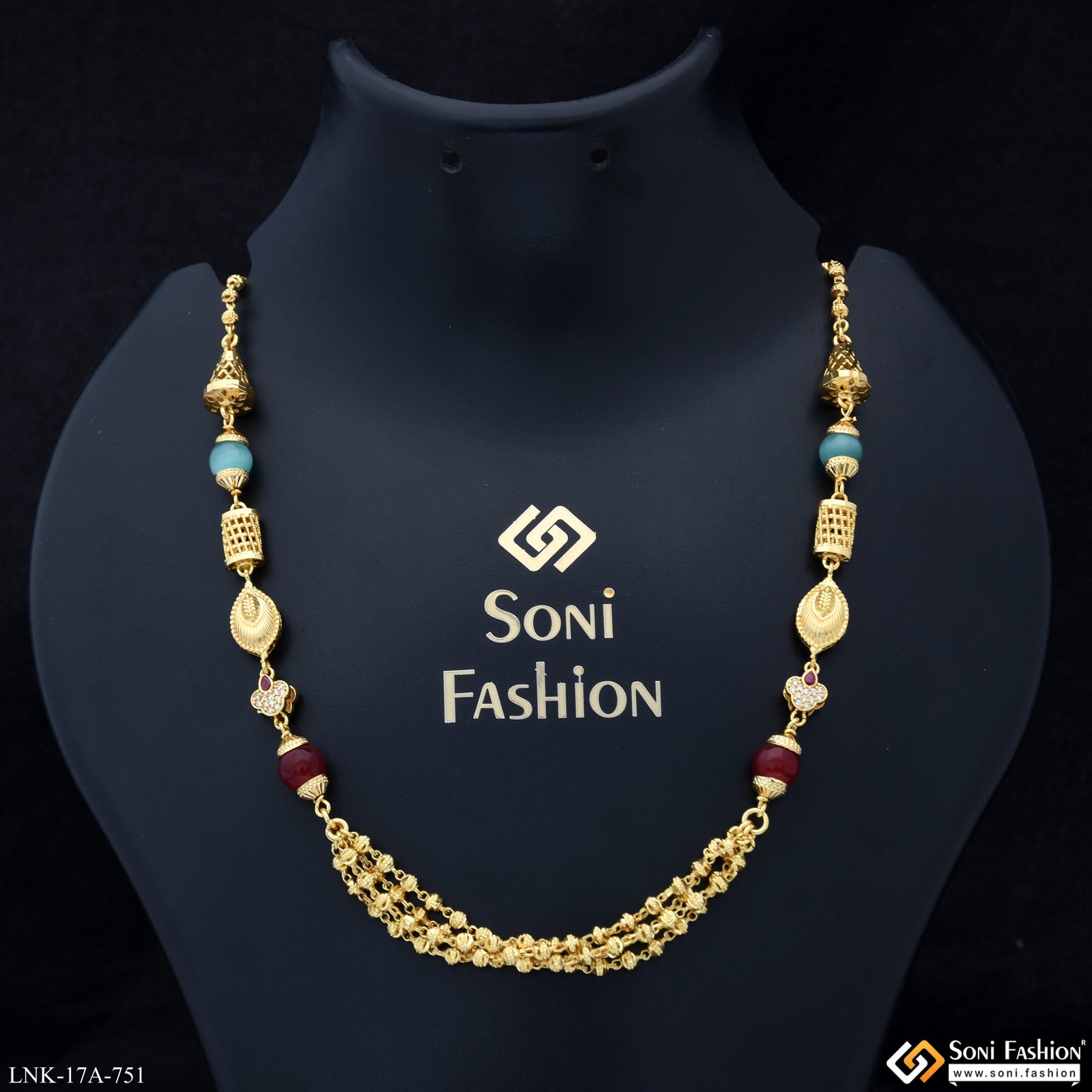 Charming Design Gold Plated Mala for Women - Style A751 – Soni Fashion