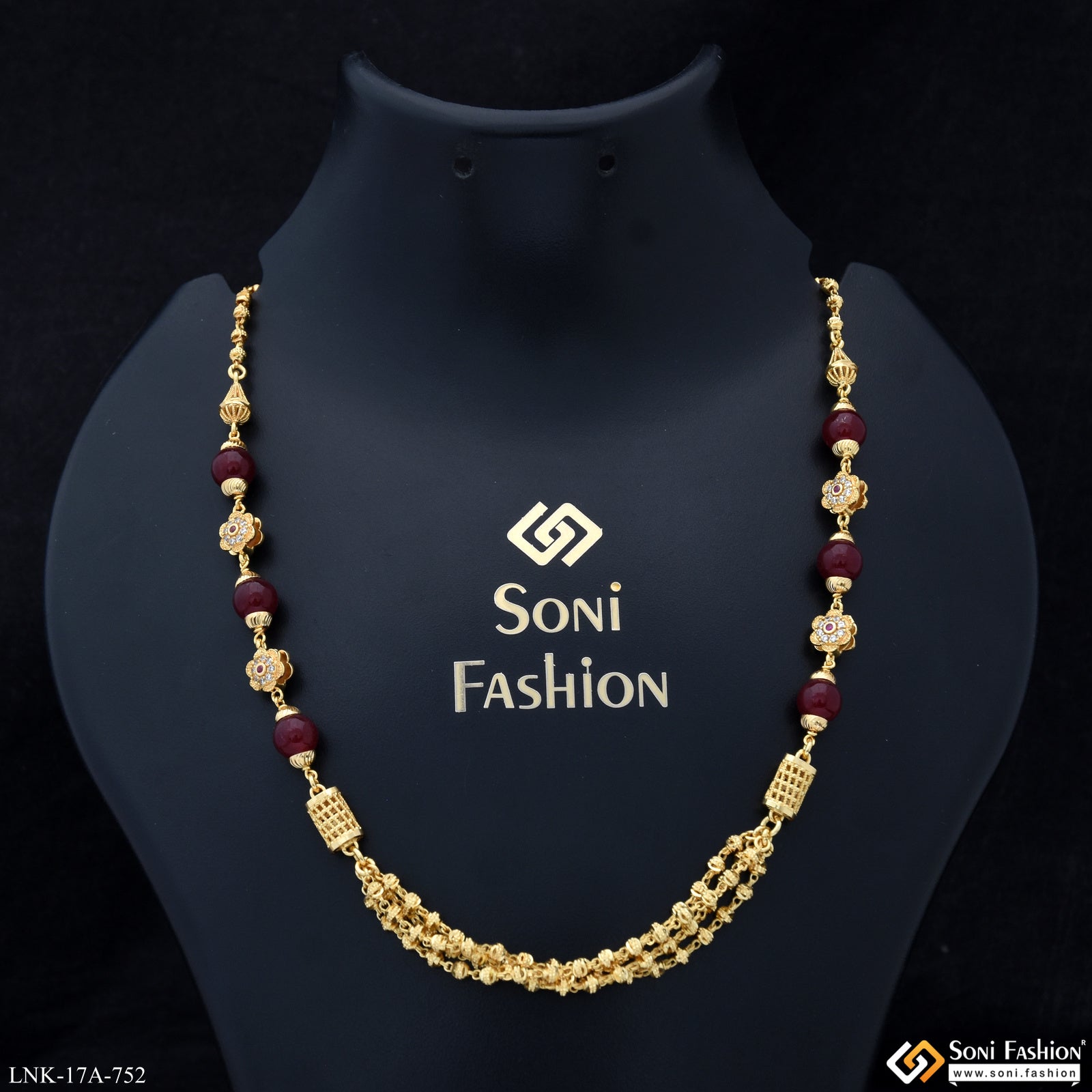 Charming Design Gold Plated Mala for Women - Style A752 – Soni Fashion