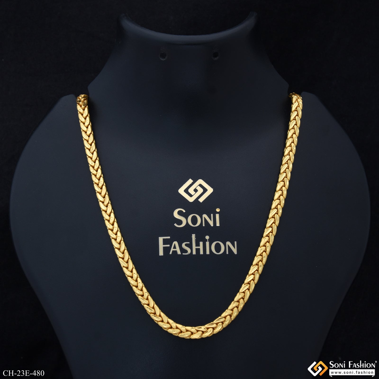 Fabulous Design Gold Plated Chain for Men - Style E480 – Soni Fashion