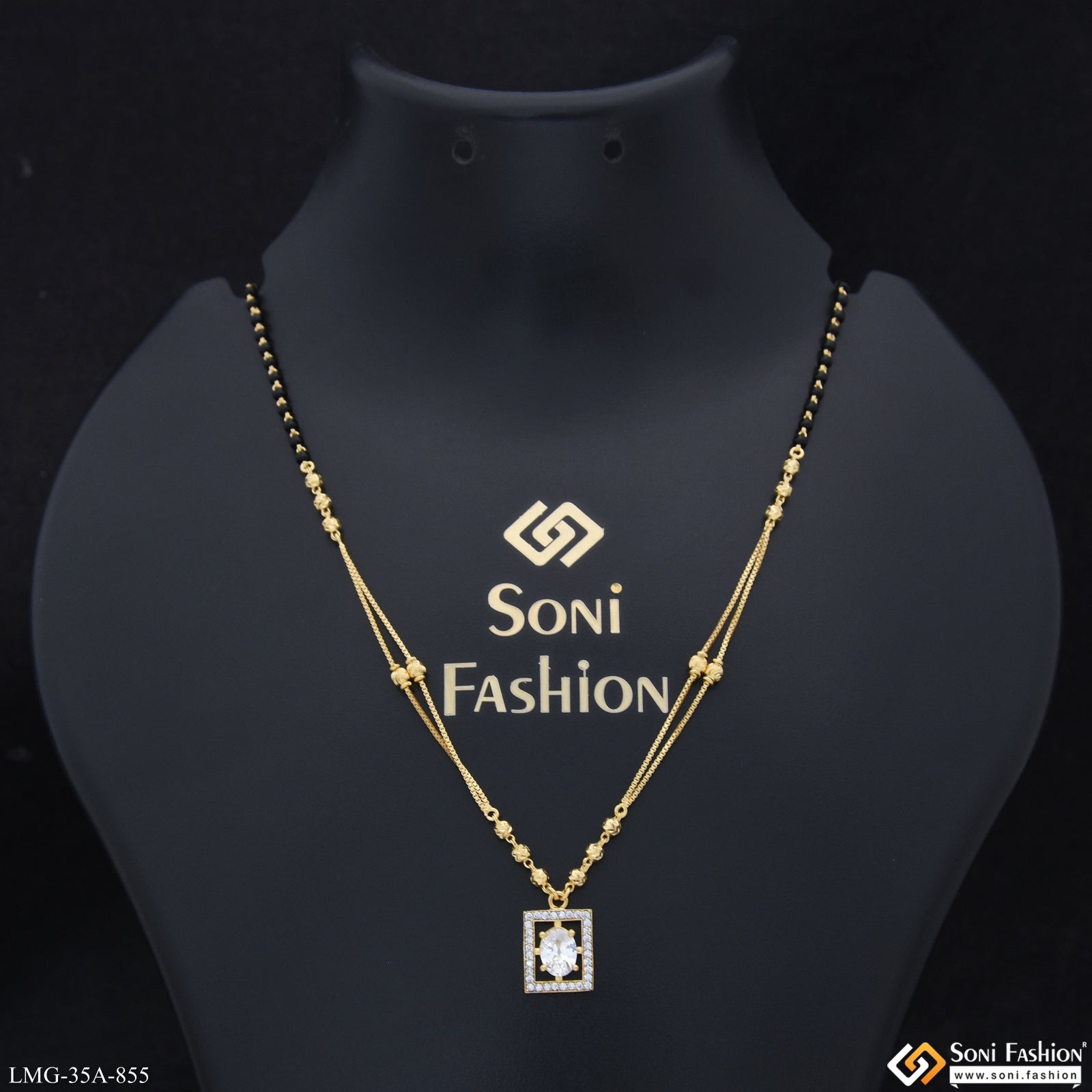 1 Gram Gold Plated Opulent Design Mangalsutra for Women - Style A855 ...