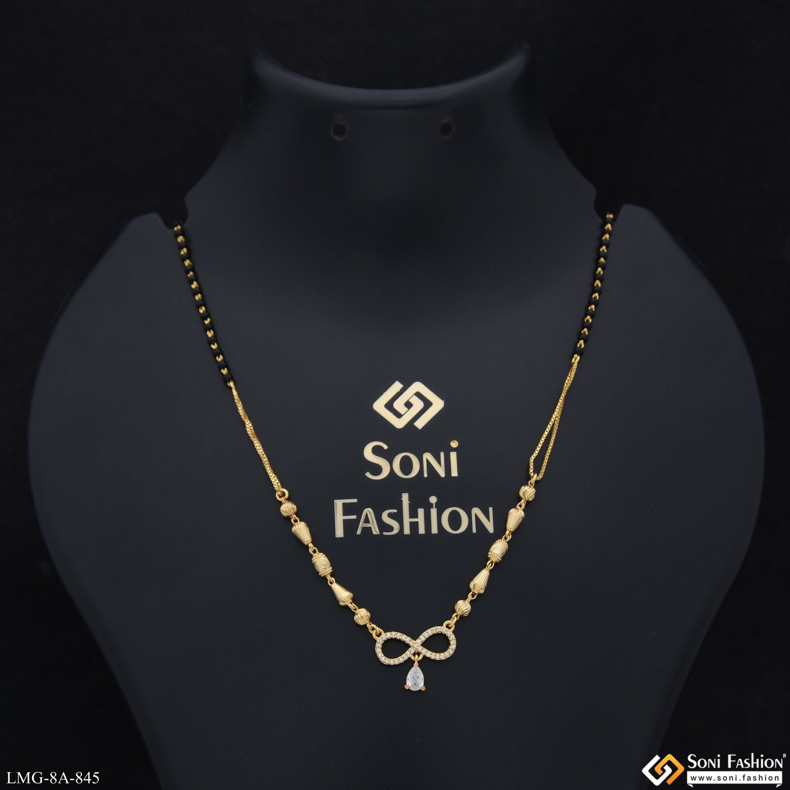 Infinity Opulent Design Gold Plated Mangalsutra for Women - Style A845 ...