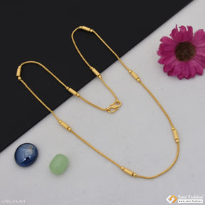 Pipe Gorgeous Design Gold Plated Chain for Ladies - Style A601 – Soni ...