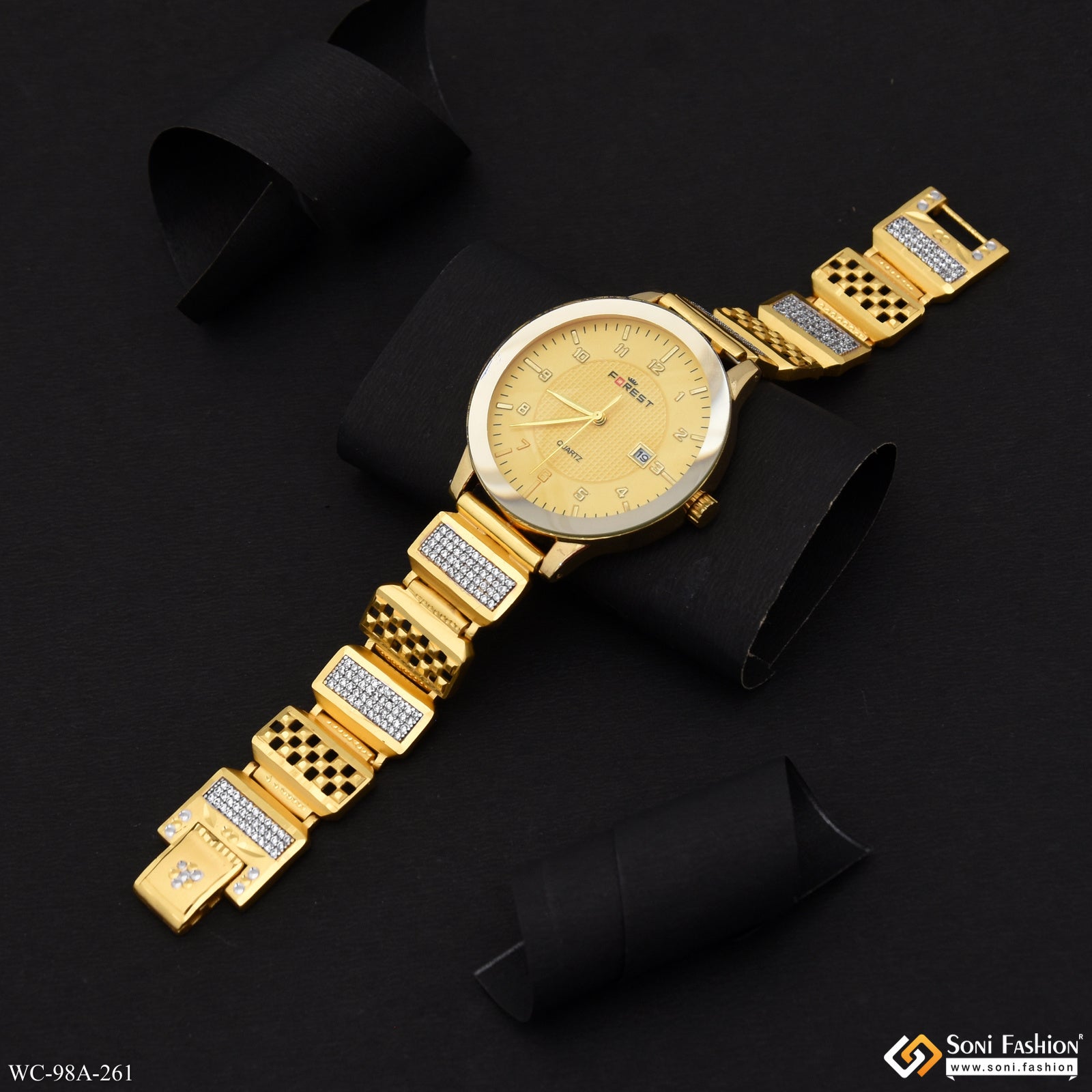 1 Gram Gold Plated Sophisticated Design Watch for Men - Style A261 ...
