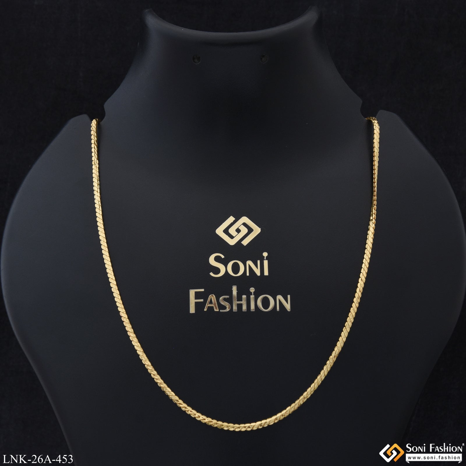 1 Gram Gold Plated Beautiful Design Cool Design Chain for Ladies - Sty ...