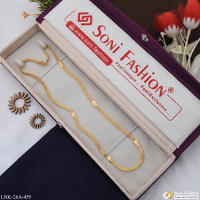 1 Gram Gold Plated Designer Charming Design Chain for Ladies - Style A ...