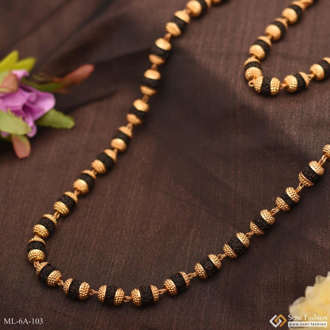 Very best design rudraksha mala - gold plated - for men boys - style ...